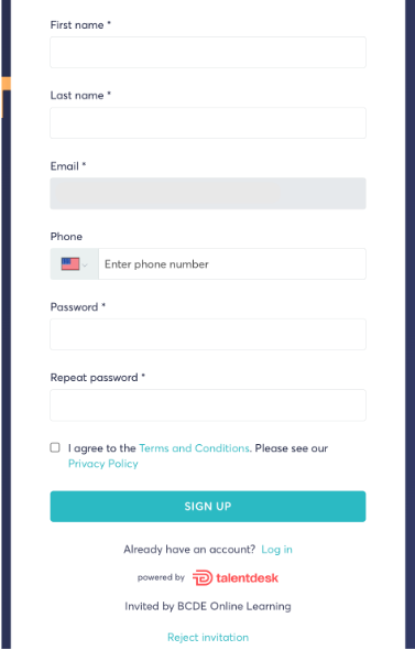 Sign Up - All Users