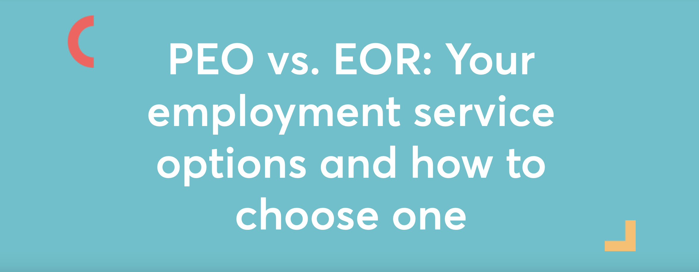 PEO vs. EOR | Professional Employer Organization vs. Employer of Record
