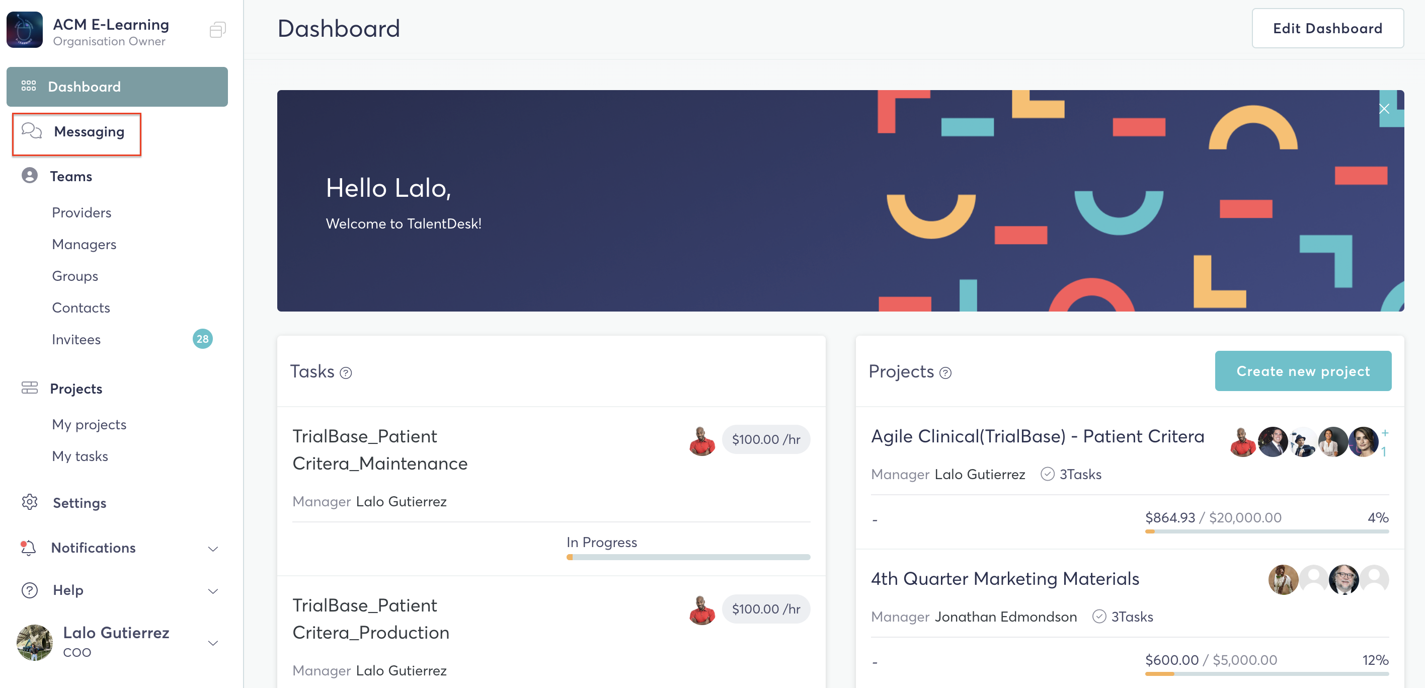 Global Messaging (Message Hub)